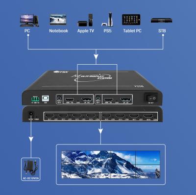China 8K Ultra HD 2-in 8-out Video Wall Controller with Low Power Consumption and Plug and Play Parallel Connection for sale