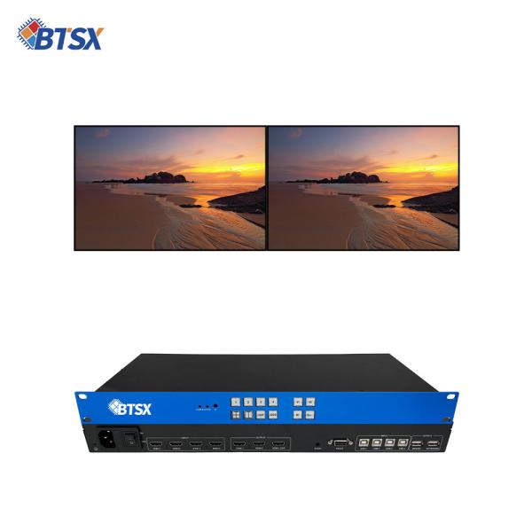 End KVM Solution BIT-MV-U1-MD403 4K60 Resolution Multi-Viewer Processor with 3x HDMI 2.0 Output Ports and 1 Loop-out