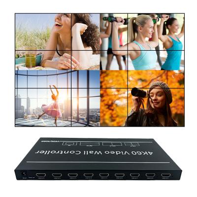 China Ultra HD 4K60 Video Wall Controller with 4-in 9-out Rotary Splicer for Professional Multi-screen Displays for sale