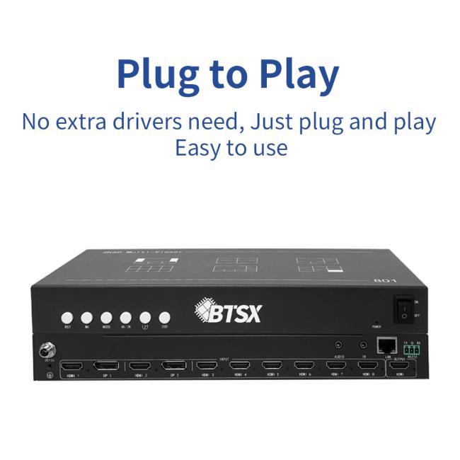 Professional 4K60 Multi-Viewer | 8-Window Split & Seamless Switching