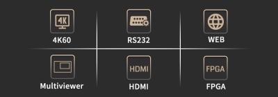 China Conmutador matricial HDMI con carcasa metálica que ofrece 9 salidas HDMI 1.3 y 1 salida HDMI 2.0, adecuado para entornos AV complejos en venta