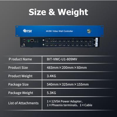 China Professional Grade HDMI Matrix Switcher with Gigabit Ethernet Network Interface Edid Support and 72W Power Dissipation for sale