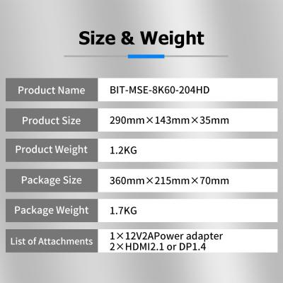 China 8K60 Multi-Screen Expander Video Wall Controller with 16KV Super Anti-Static Protection for Multi-Channel 4K60 Projection Systems and Industrial-Grade Performance for sale