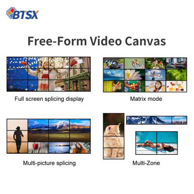 China 3840x2160P60 Maximum Input Resolution Video Wall Controller with 12 x HDMI 2.0 Input Interface and Separate Audio Frequency for sale