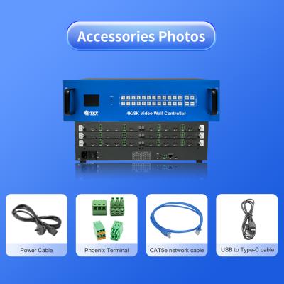 China Separate Audio Frequency Video Wall Controller with 220V Power Source and 12 X HDMI 2.0 Output Interface for sale