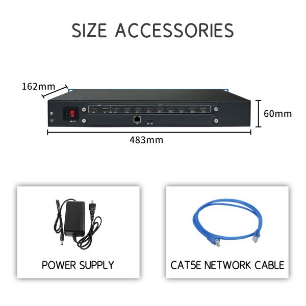 Quality 4K60 Video Wall Processor 9 HDMI Output 64-Channel Decoding for sale