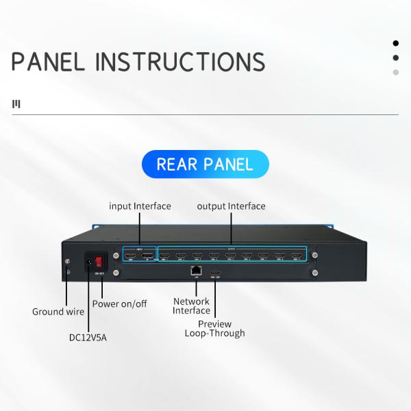 Quality 4K60 Video Wall Processor 9 HDMI Output 64-Channel Decoding for sale