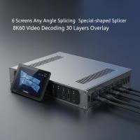 China 6 Screens Any Angle Splicing 8K60 Video Decoding 30 Layers Overlay Video Wall Controller Special-shaped Splicer for sale