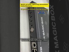4k60 video wall controller with 64gb memory and 10-layer overlay for multi-screen display