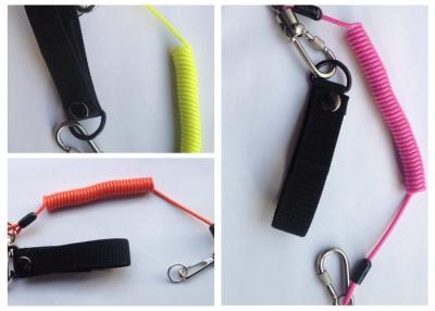 Cina cordicella ritrattabile di sicurezza del velcro delle cordicelle dello strumento di sicurezza della primavera di 3.2mm in vendita
