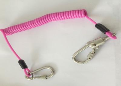 Cina cordicelle dello strumento di sicurezza di arresto di caduta di rosa 1500mm di 3.2mm con le parti girevoli in vendita