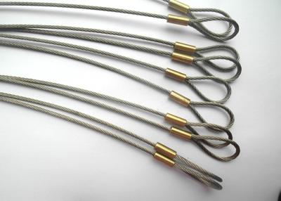 Cina iso d'ottone inossidabile dei puntali del cavo 5*50mm Carabiner di sicurezza di 3.2mm in vendita