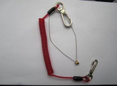 Cina cordicelle rosse dello strumento di sicurezza di 3.0mm ritrattabili per le chiavi di Scanffold in vendita