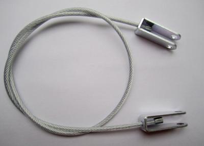 Cina PVC rivestito dei montaggi d'acciaio del cavo metallico di 2.4mm fino ad un massimo di 3.8mm con forma Termnials di U in vendita