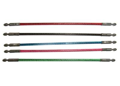Cina Assemblea rivestita variopinta del cavo metallico di 2.0mm per uso della maniglia della serratura in vendita