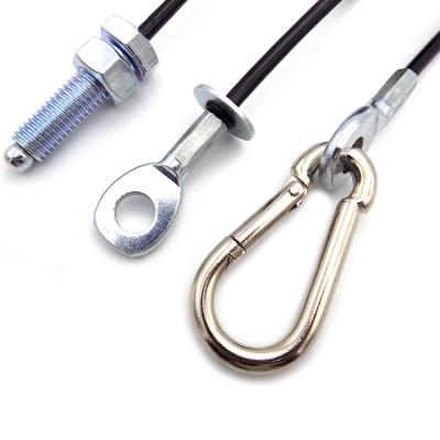 Cina Cavo rivestito di Quipment di forma fisica del nylon di Ø 4.8mm con il perno del filo ed il terminale dell'estremità in vendita