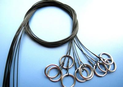 Cina Assemblea rivestita dei cavi metallici della cordicella del cavo del nylon nero con Chian chiave in vendita