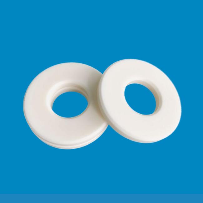 Alumina ceramic component close-up