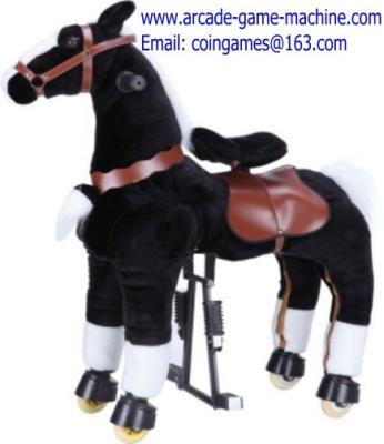 China Black Horse Mechanical Animal Kiddie Rides Toy For Sale for sale