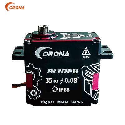 China Brushless Hoge de Torsiefabrikanten BL1028HV van de robot Industriële Servomotor 35kg 8.4V Te koop