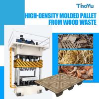 China 240 Pcs Per Day Palm Tree Leaves Pressed Pallet Making Machine for sale