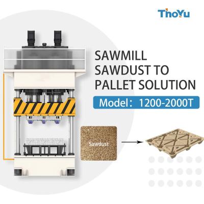 China One Time Hydraulic Pressing Forming Wood Pallet Machine for sale