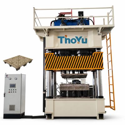 China Molded Paper Pallet Machine Recycling Cardboard into Full Four-way Entry Pallet for sale