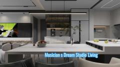 Stunning Home of a Post-90s Musician, The Ideal Dream Living Room