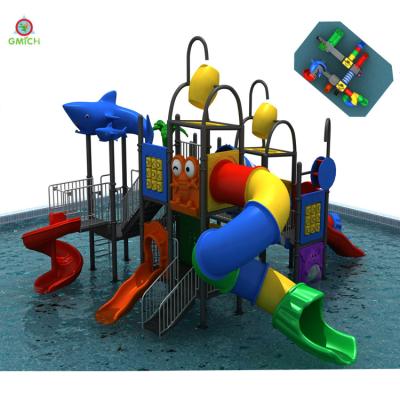 China Safety Material Water Park Slide Custom Design Plastic Children Water Playground for sale