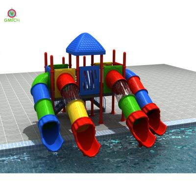 China Water Park Custom Water Slide LLDPE Plastic Children Water Playground Free Design for sale