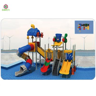 China High Security Hotel Pool Slide Mini Water Park Play Equipment Plastic Water Playground for sale