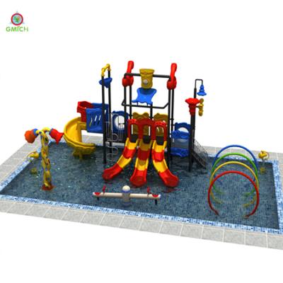China Anti Static Children Mini Water Park Pool Slide Water Spray Park Equipment for sale