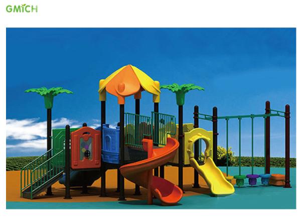Quality Easy Installation Preschool Outdoor Playground Equipment Safety Plastic Slide for sale