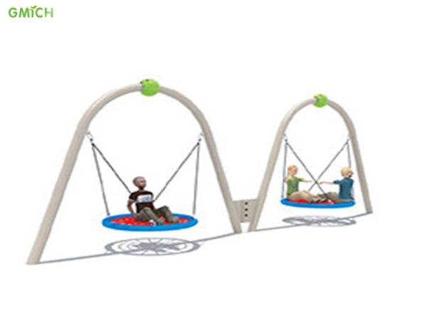 Quality Kids Playground Equipment Plastic Swing Slide Set Outdoor For Kindergarten UV Proof for sale