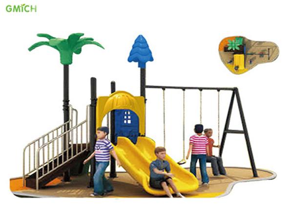Quality Funny Play Kids Outdoor Swing Set Customized For City Park Anti Static for sale