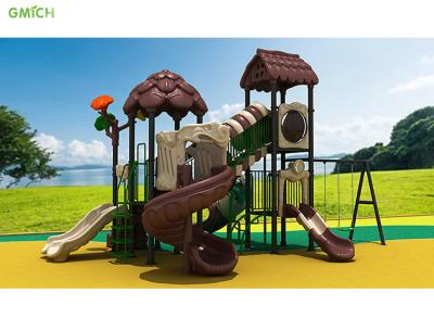 China Oem Outdoor Playground Equipment Children Slide With Swing High Security for sale