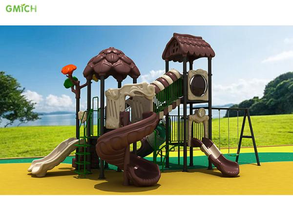 Quality Oem Outdoor Playground Equipment Children Slide With Swing High Security for sale