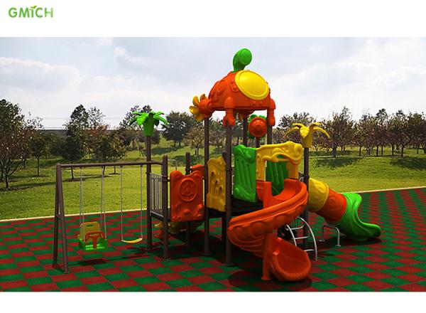 Quality Outdoor Playground Equipment Children Plastic Swing Slide Commercial Amusement Park Play for sale