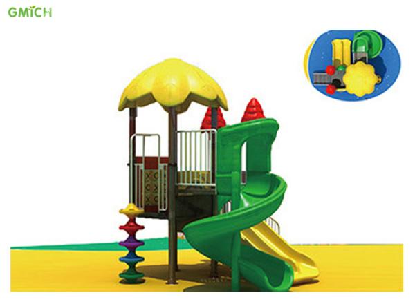 Quality Children Outdoor City Park Playground Equipment Colorful Plastic Slide Set For Resort Hotel for sale