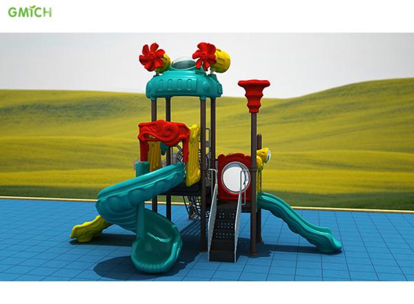 Quality Kids Samll Plastic Slide Set Residential Play Equipment Children Outdoor Playground for sale