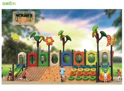 China Customized Colorful Wooden Outdoor Climbing Structure 880*350*400CM for sale