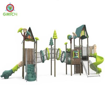 China Factory Direct Park Playground Game Play Toys Outdoor Play Zone Amusement Play Equipment Plastic Slide Set for Children for sale