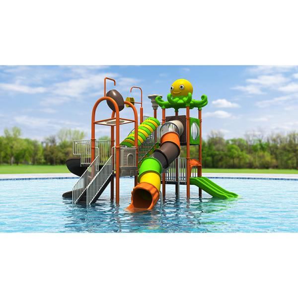 Quality Environment Friendly Material Outdoor Water Park Spray Slides Sets Cheap and Nice Water Play Equipment for sale