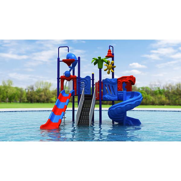 Quality Outdoor Water Park Playground New Design Children's Slides Water Play Equipment for sale