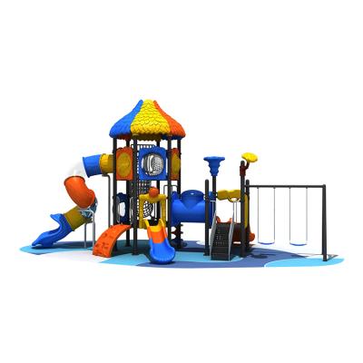 China Outdoor Playground Equipment Supplier Customuzed Design Outdoor Public Parks Slides with Swing for sale