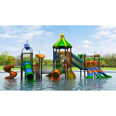China Outdoor Commercial Water Park Project Aquatic Play Equipment Water Slides for sale