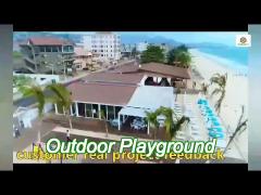 direct sale outdoor playground equipment for kids plastic slide set with competitive