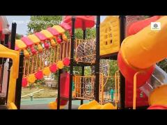 outdoor playground kids fun play toys school playground mini plastic slide set for children