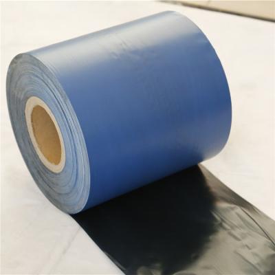China Self-adhesive Blue-black PE Release Liner PE Release Film for Butyl Rubber Tape for sale