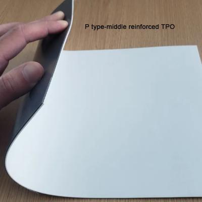 China Polyester felt reinforced homogeneous waterproofing TPO memb hot welding homogeneous waterproofing membrane for sale